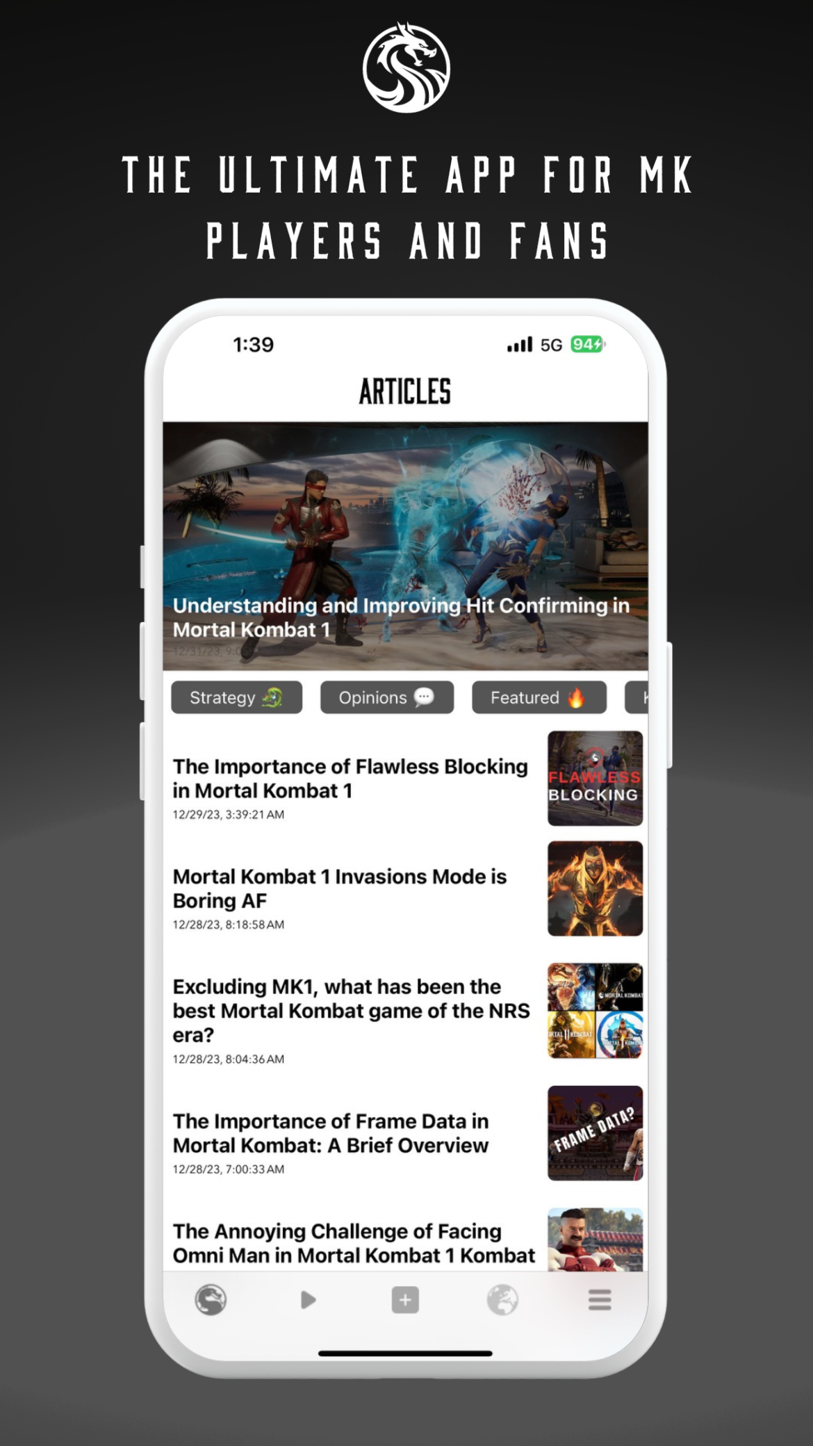 The Kombat Pro mobile app – Now available for iOS